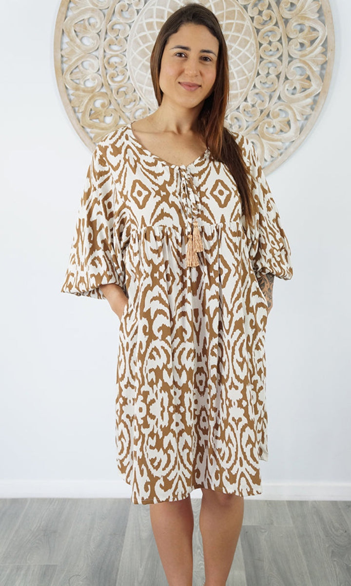 Rayon Dress Avocado Totem, More Colours – Azure Beach and Resort Wear