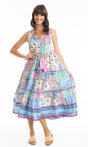 Rayon Midi Sleeveless Emma – Azure Beach and Resort Wear