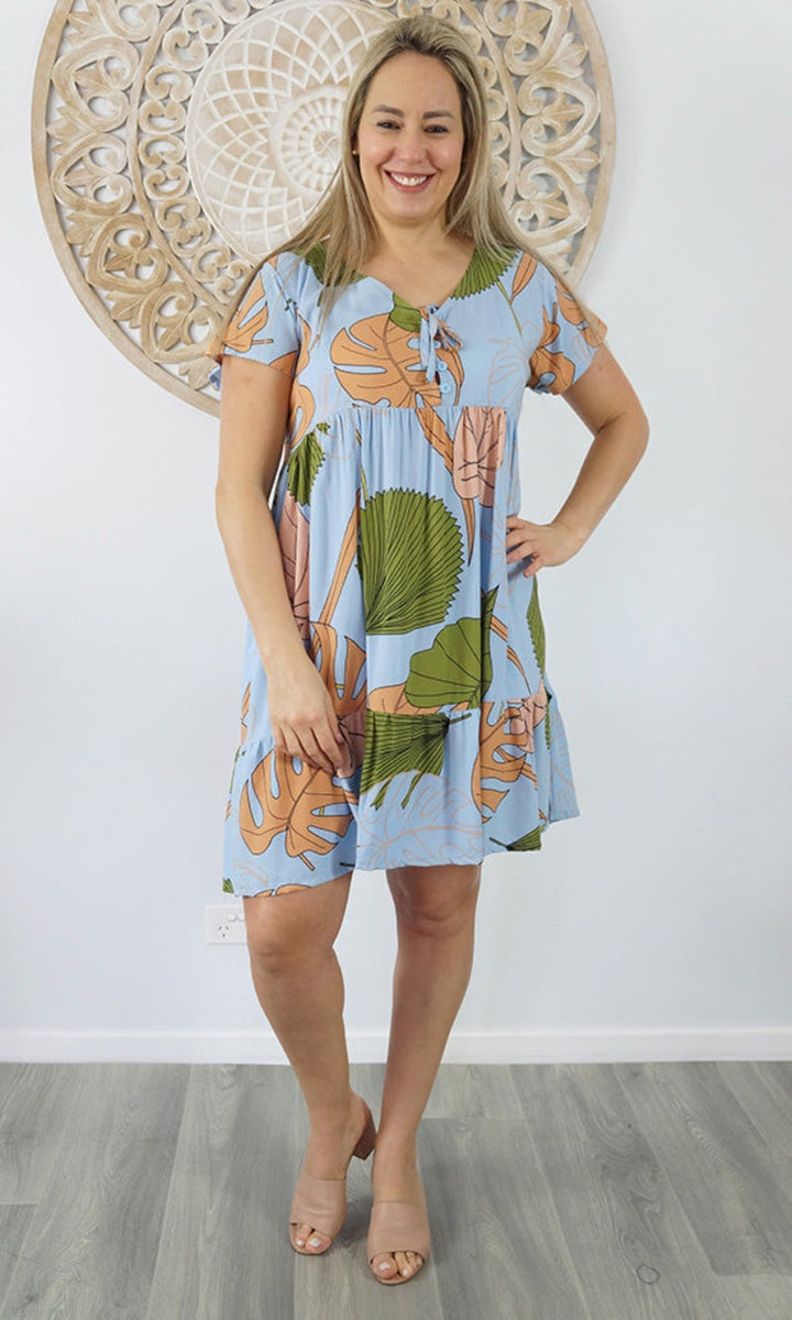 Rayon Dress Kiki Okinawa, More Colours – Azure Beach and Resort Wear