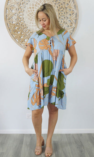 Rayon Dress Kiki Okinawa, More Colours – Azure Beach and Resort Wear