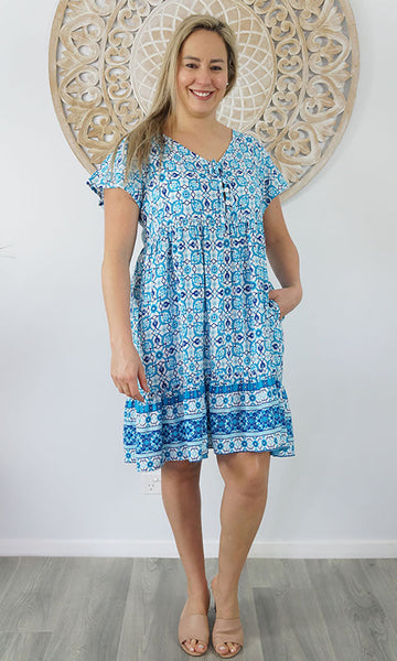 Rayon Dress Kiki Ottoman, More Colours – Azure Beach and Resort Wear