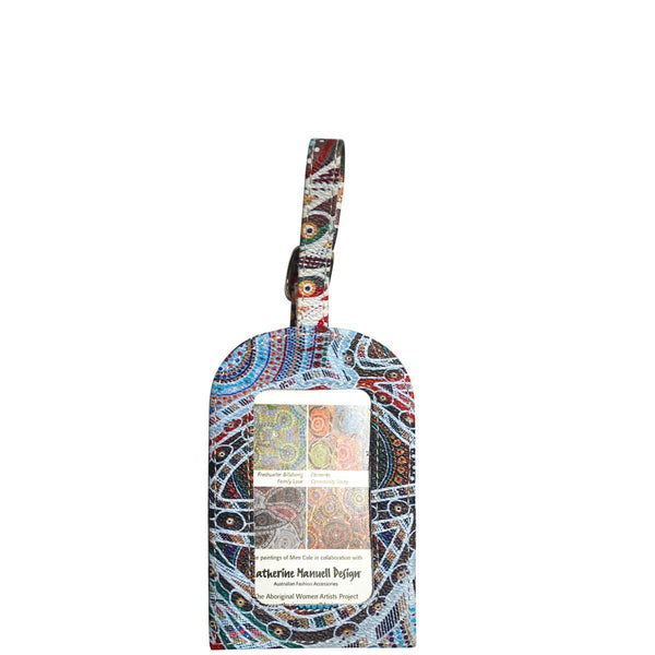 Aboriginal Art Leather Look Luggage Tag Family Love - Gift Packed ...
