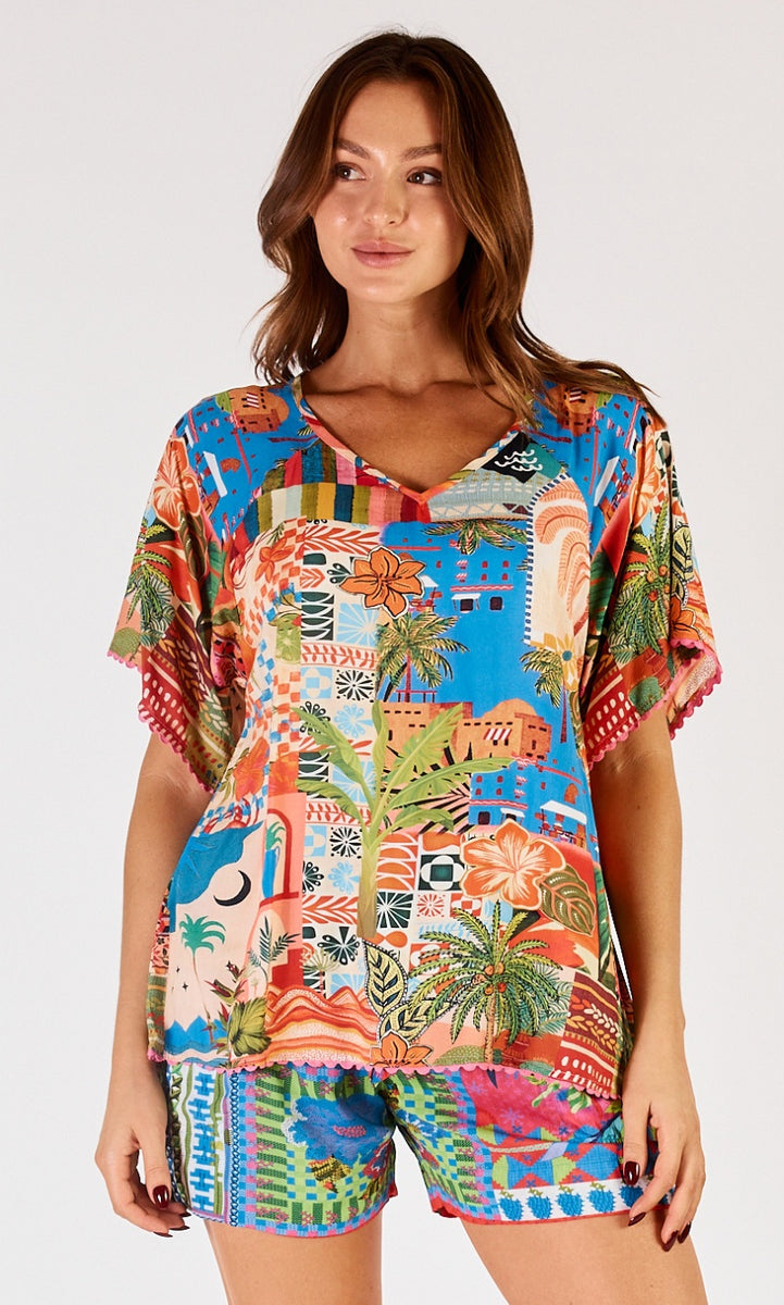 Rayon Short Vivone, More Colours – Azure Beach and Resort Wear