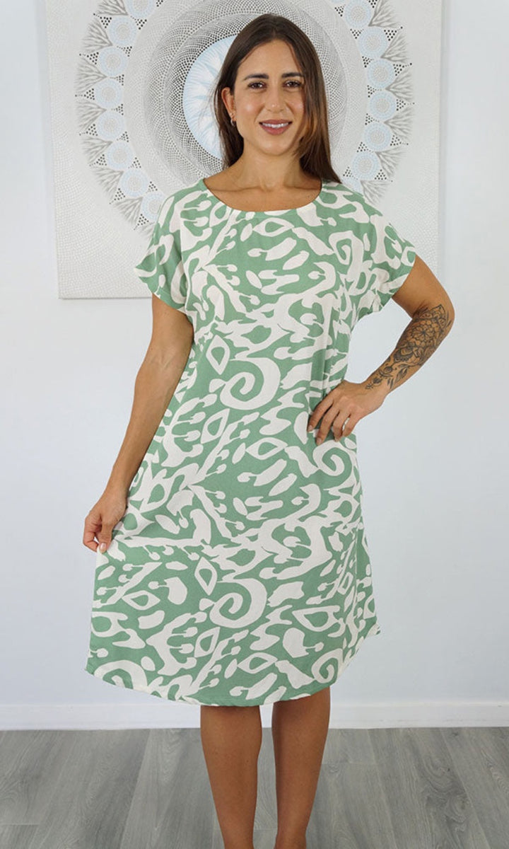 Rayon Dress Michelle Manoa, More Colours – Azure Beach and Resort Wear