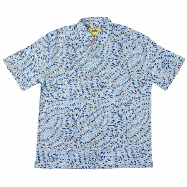 Bamboo Men's Shirt Aboriginal Art Karnta Jukurrpa – Azure Beach and ...