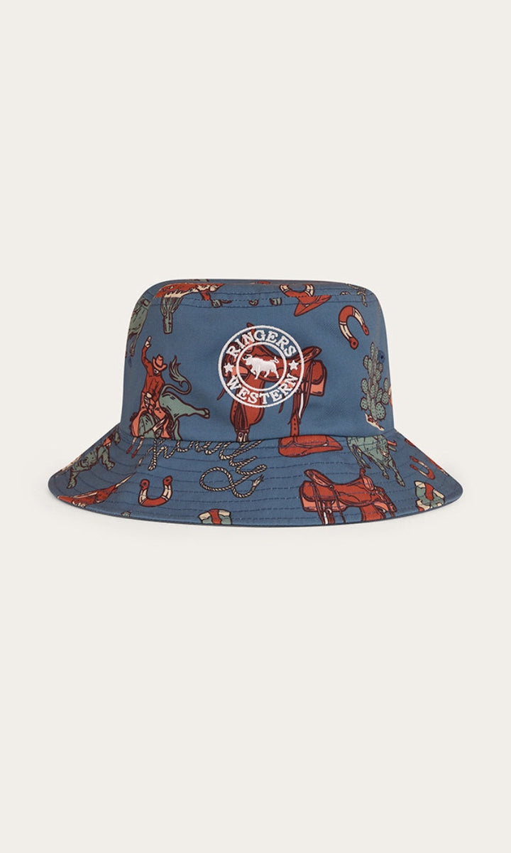 Mini Cowboy/Cowgirl Kids Reversible Bucket Hat, More Colours – Azure ...