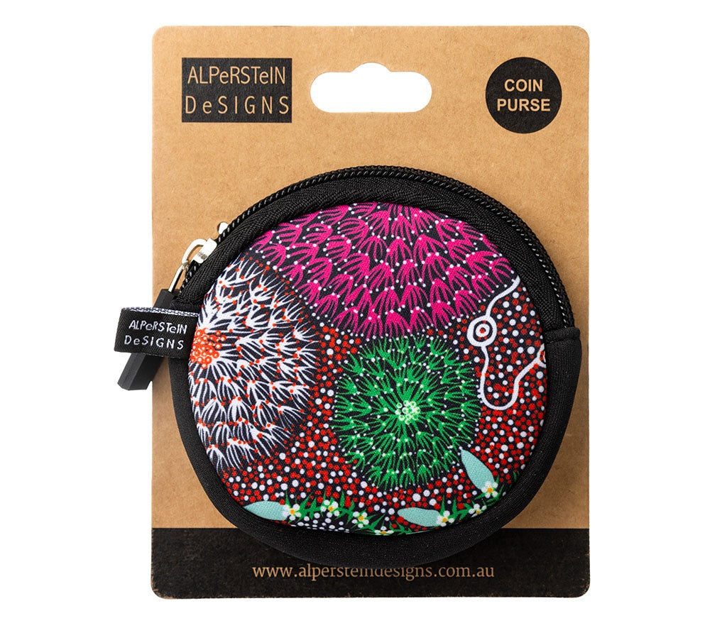 Aboriginal Art Neoprene Coin Purse by Coral Hayes Panaka – Azure Beach ...