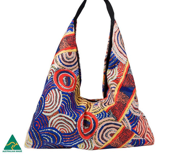 Aboriginal Art Origami Bag Nora Davidson – Azure Beach and Resort Wear