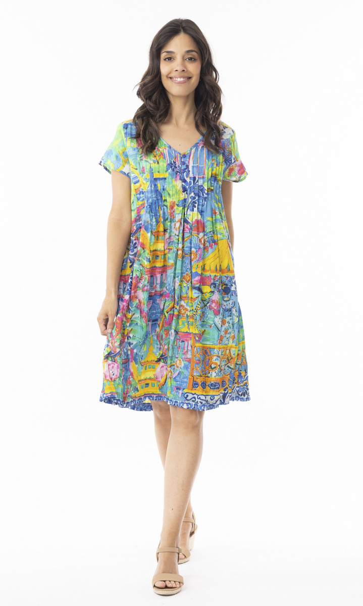 Crinkle Cotton Easy Fit Dress Okayama – Azure Beach and Resort Wear