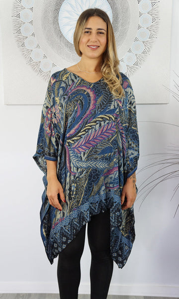 Rayon Tunic Short Retro Batik, More Colours – Azure Beach and Resort Wear