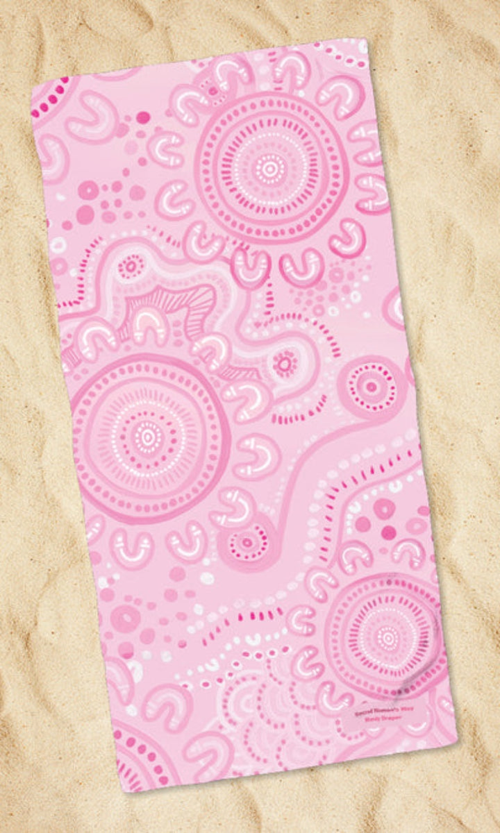 Aboriginal Art Beach Towel Sand Free Sacred Women's Way – Azure Beach ...