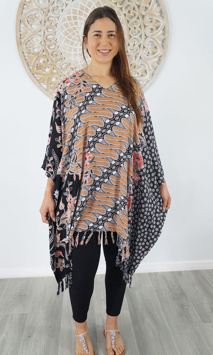 Rayon Cover Up V Neck Kediri, More Colours – Azure Beach and Resort Wear