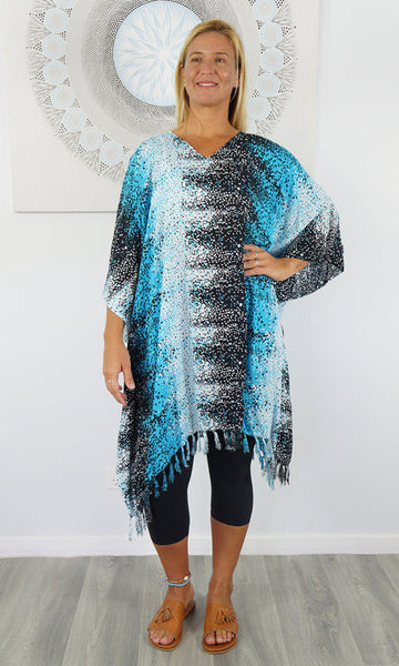 Rayon Cover Up V Neck Snow, More Colours – Azure Beach and Resort Wear