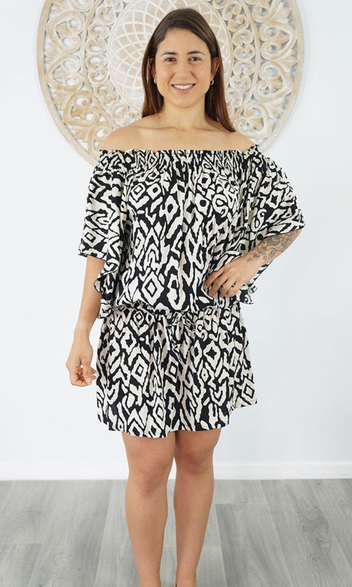 Rayon Dress Short Wing Asmat, More Colours – Azure Beach and Resort Wear