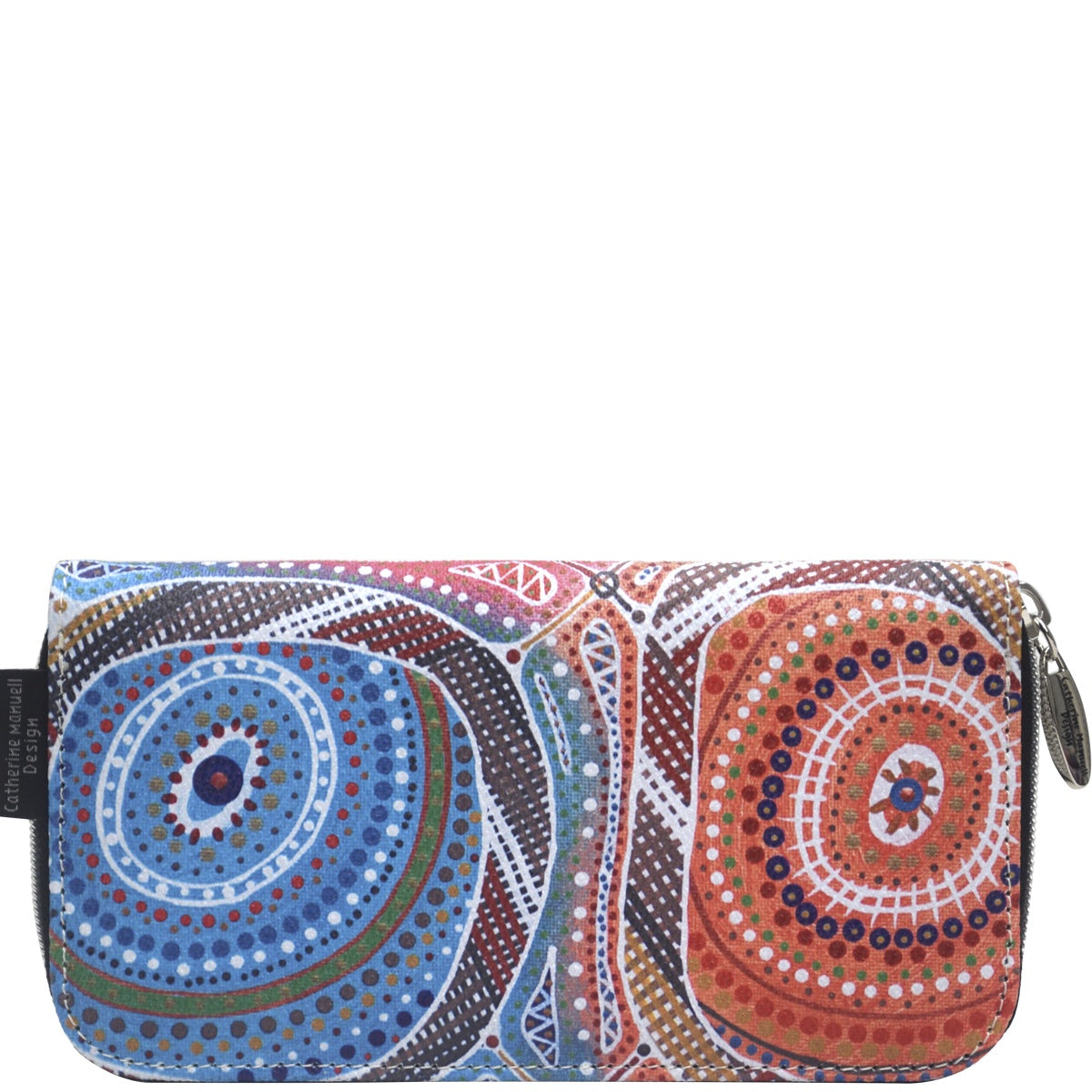 Aboriginal Art Curved Zip Section Wallet Elements – Azure Beach and ...
