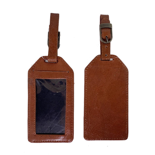 Aboriginal Art Leather Luggage Tag Embossed by Damien and Yilpi Marks ...