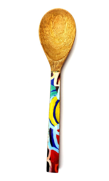 Aboriginal Art Serving Spoon – Wood by Anmanari Brown – Azure Beach and ...