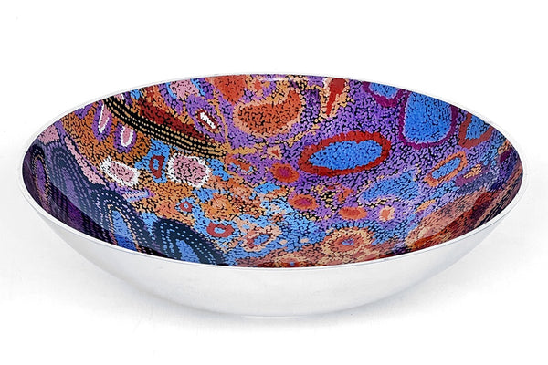 Aboriginal Art Salad Bowl Large by Andrea Mimpitja Adamson – Azure ...