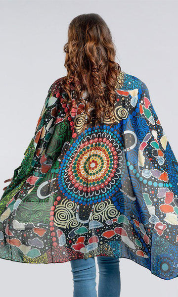 Aboriginal Art Shawl Gari Yala (Speak the Truth) – Azure Beach and ...