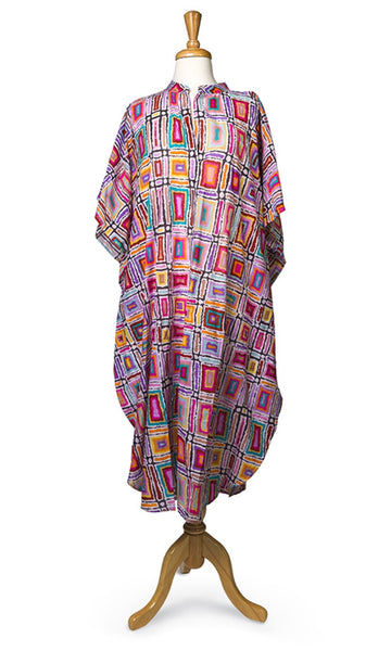 Cotton Aboriginal Art Long Kaftan by Lynette Singleton – Azure Beach ...
