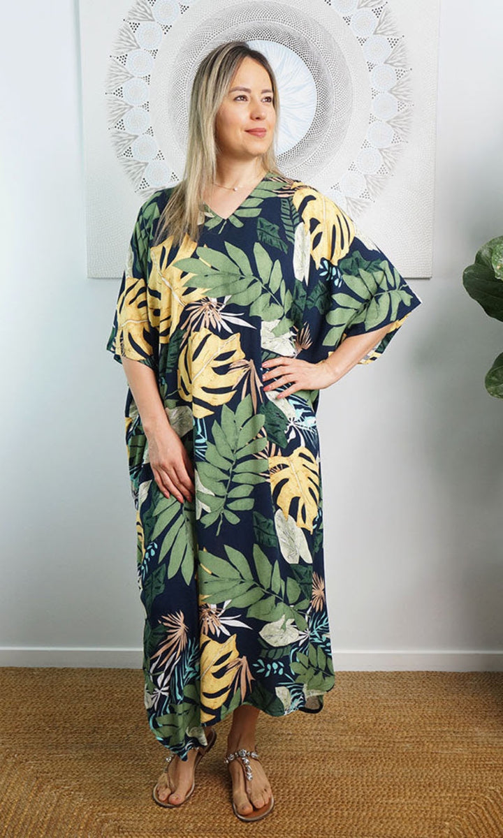 Rayon Premium Kaftan Long Tiwi, More Colours – Azure Beach and Resort Wear
