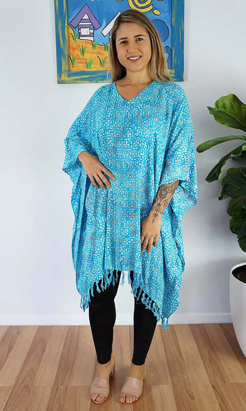 Rayon Cover Up V Neck Malteze, More Colours – Azure Beach and Resort Wear